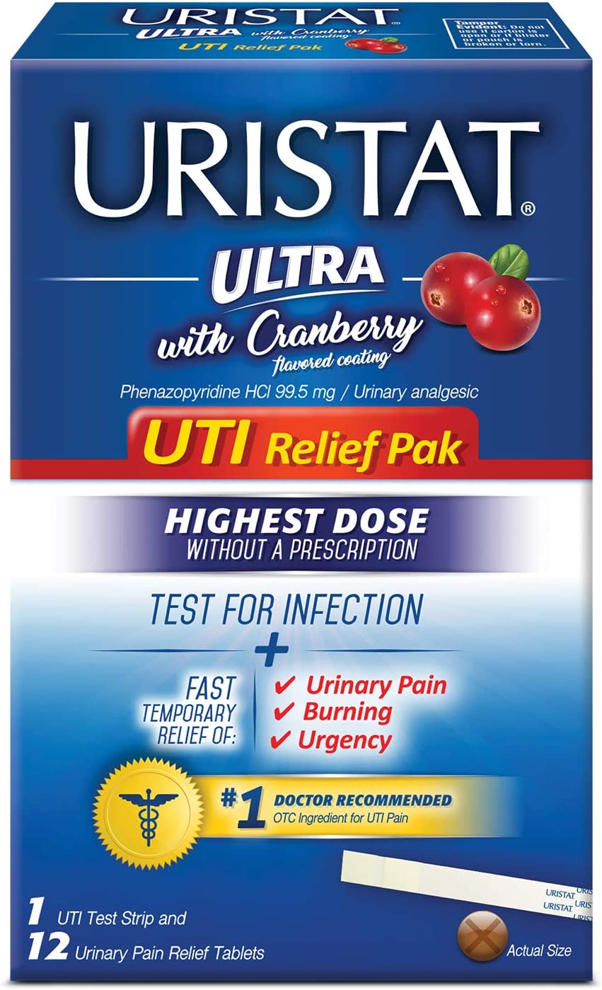 Uristat Ultra UTI Relief Pak, Test for Urinary Tract Infection, Experi