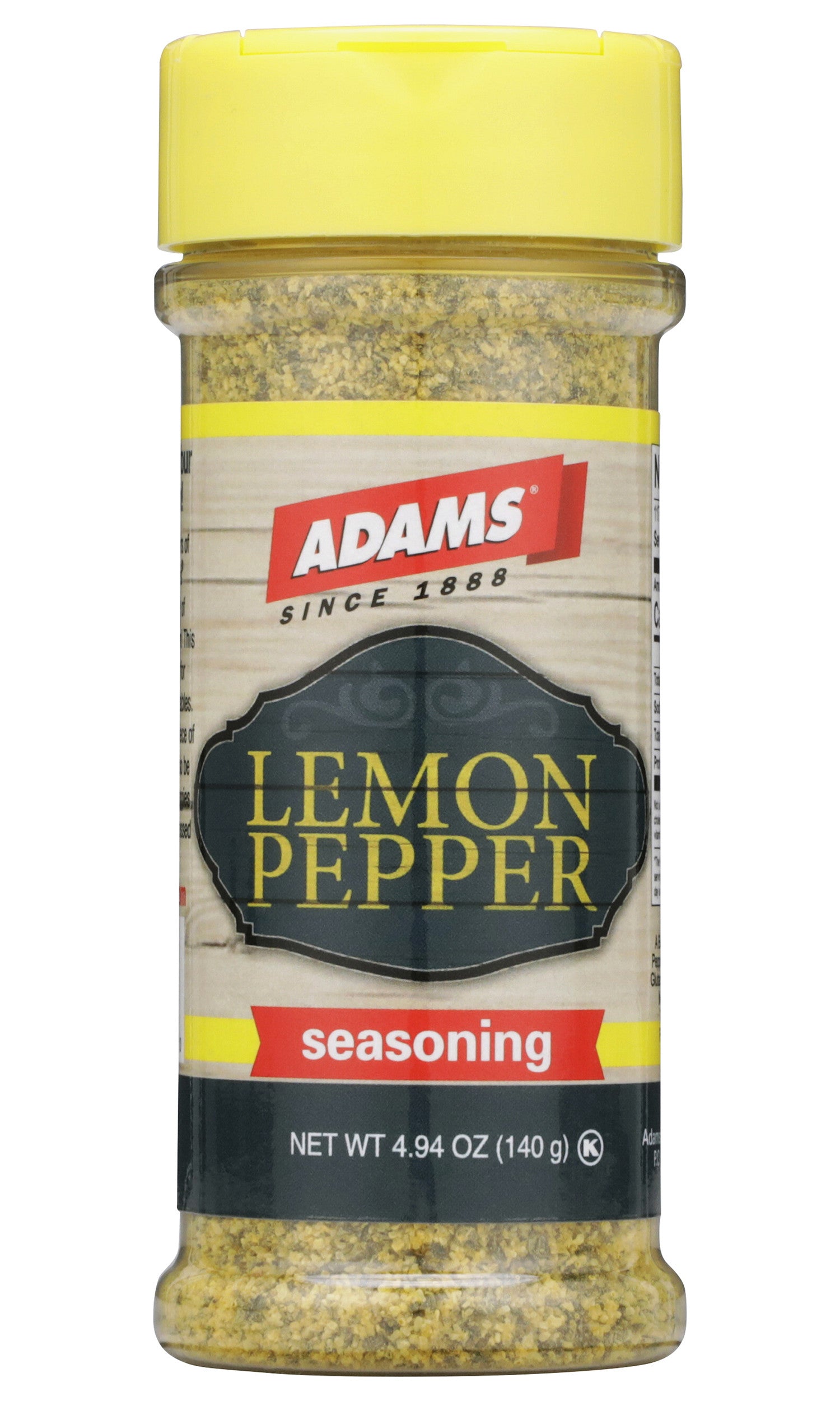 Adams Lemon Pepper Seasoning, 4.94 Ounce Bottle (Pack of 1)