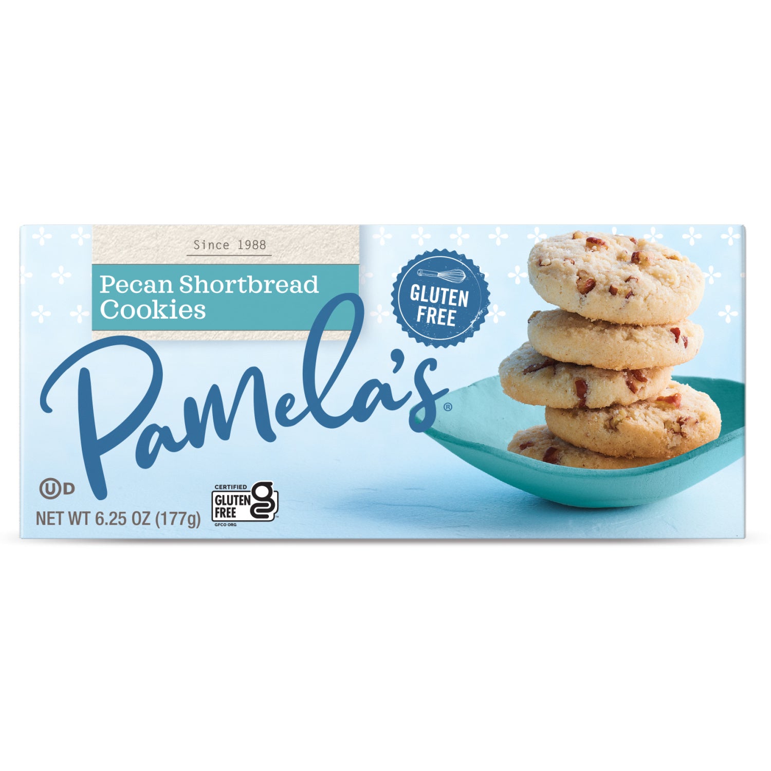 Pamela's Pecan Shortbread Traditional Cookies, 6.25 OZ