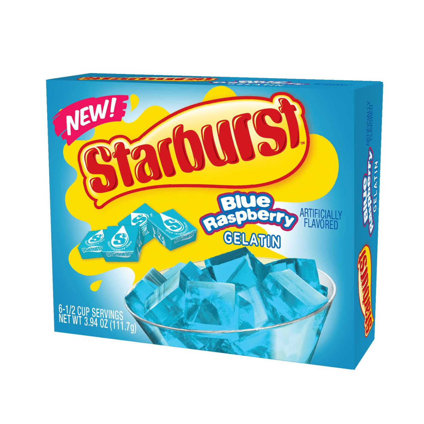 Starburst Gelatin, Blue Raspberry, 3.94 OZ, 6-1/2 Cup Servings