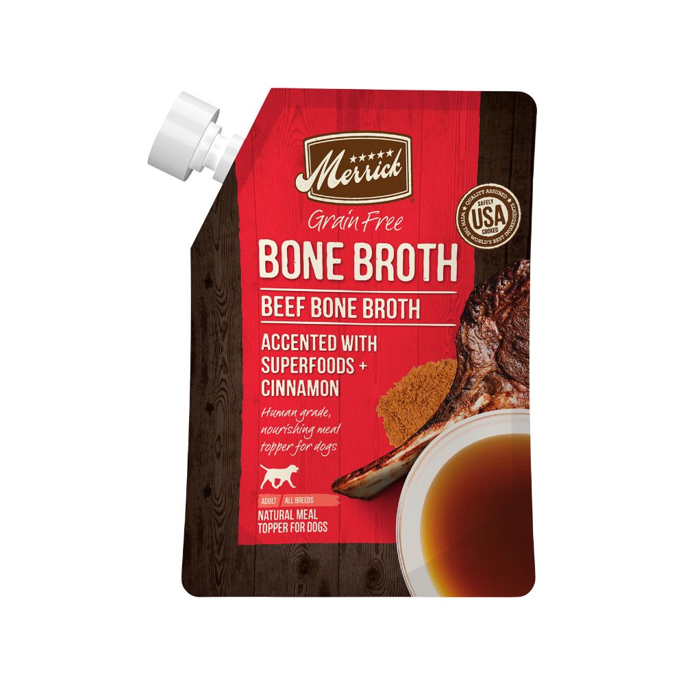 Merrick Bone Broth All Life Stages Dog Food Topper Beef, 16 OZ
