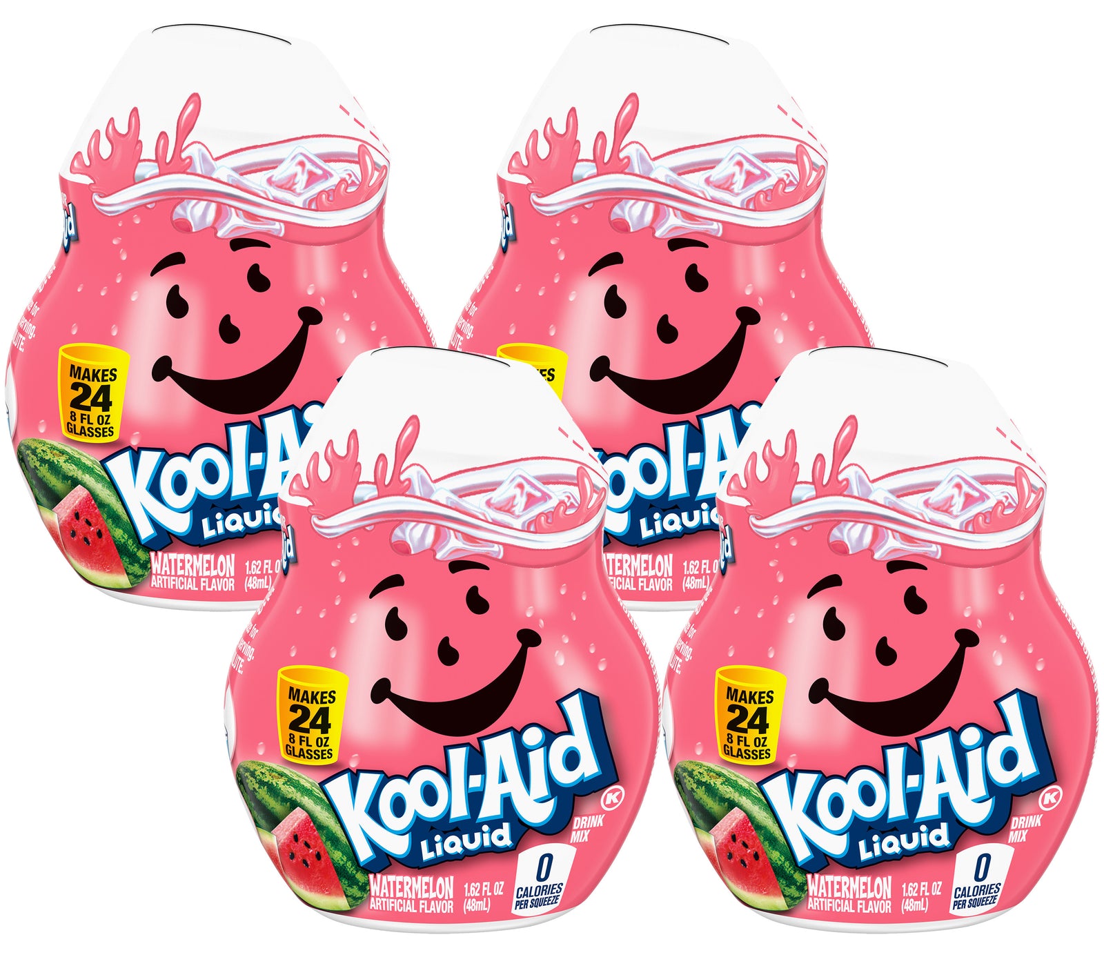 Kool-Aid Watermelon Liquid Drink Mix, 1.62 fl oz Bottle (Pack-4)