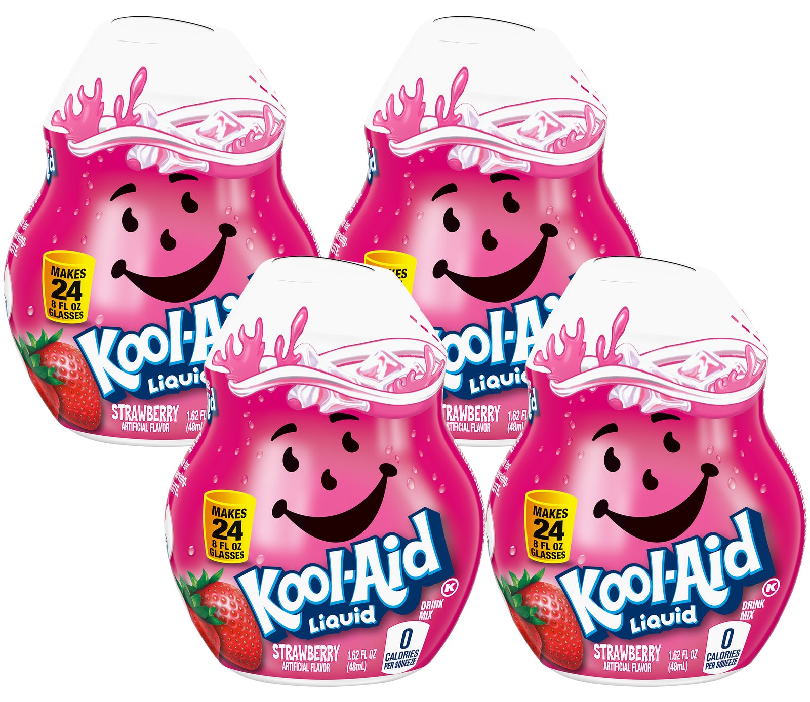 Kool-Aid Strawberry Liquid Drink Mix, Caffeine Free, 1.62 fl oz Bottle