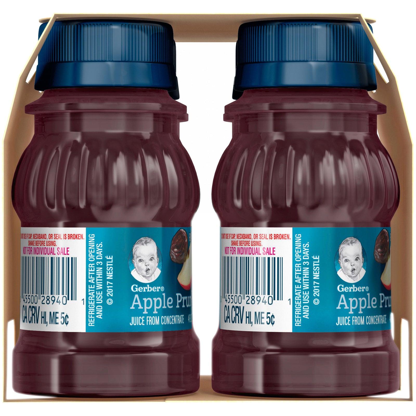 Gerber Apple Prune Juice (4-CT, 16 OZ) - 100% Natural Fruit Serving for ...