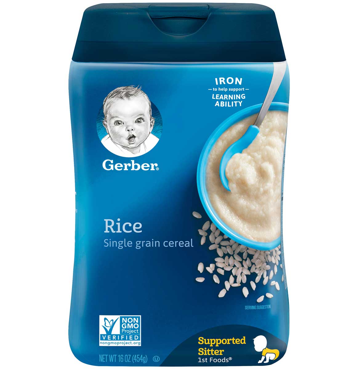 Gerber Baby Cereal, 1st Foods, Rice, 16 OZ