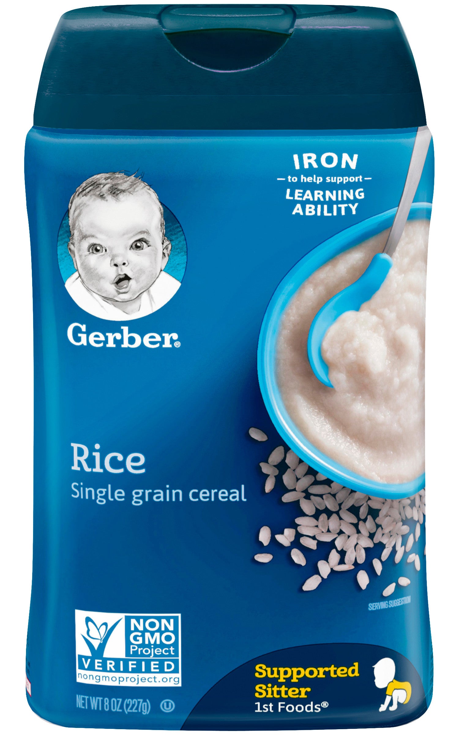 Gerber Baby Cereal, 1st Foods, Rice, 8 OZ