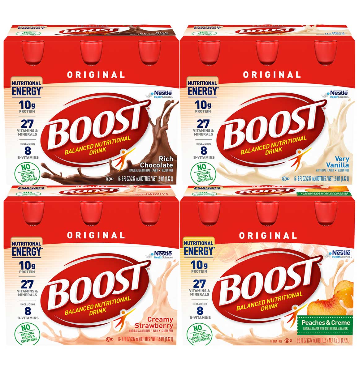 Boost Original Nutritional Drink Variety Pack, 1 Chocolate, 1 Vanilla,